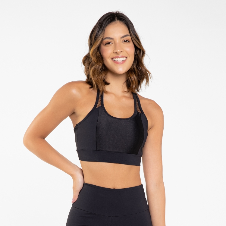 Top Preto Tela Whitney - Avvi