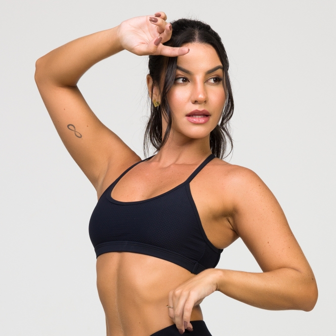 Top Preto Costas Vazada Tower - Avvi