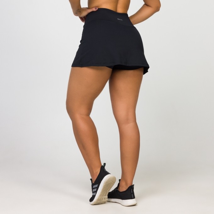 Short Saia Básico Preto - Avvi