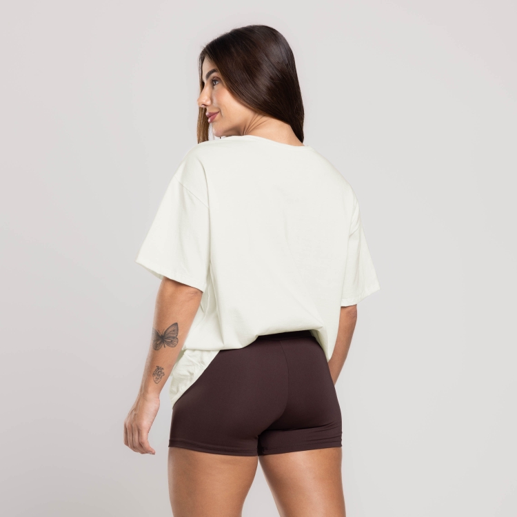 Blusa Off White de Malha Smile - Avvi