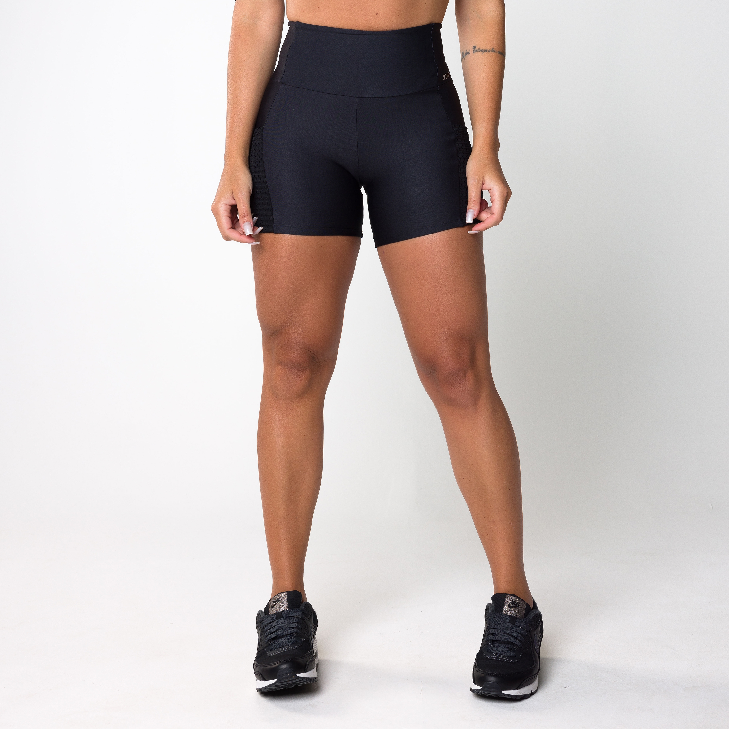 Short Preto Mesh - Avvi